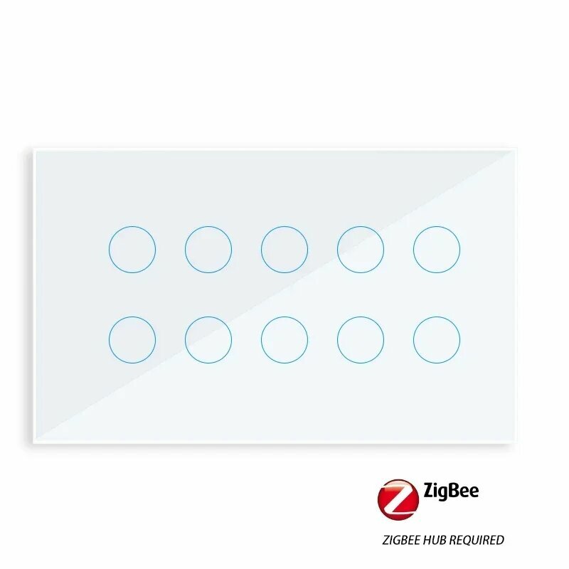 SHAWADER Сенсорный выключатель 8/10 Gang 10-Gang White