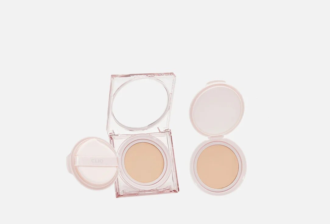 Тональный кушон для лица SPF 50+ PA++++ Clio Kill cover mesh glow cushion, оттенок 2, lingerie, 2 шт