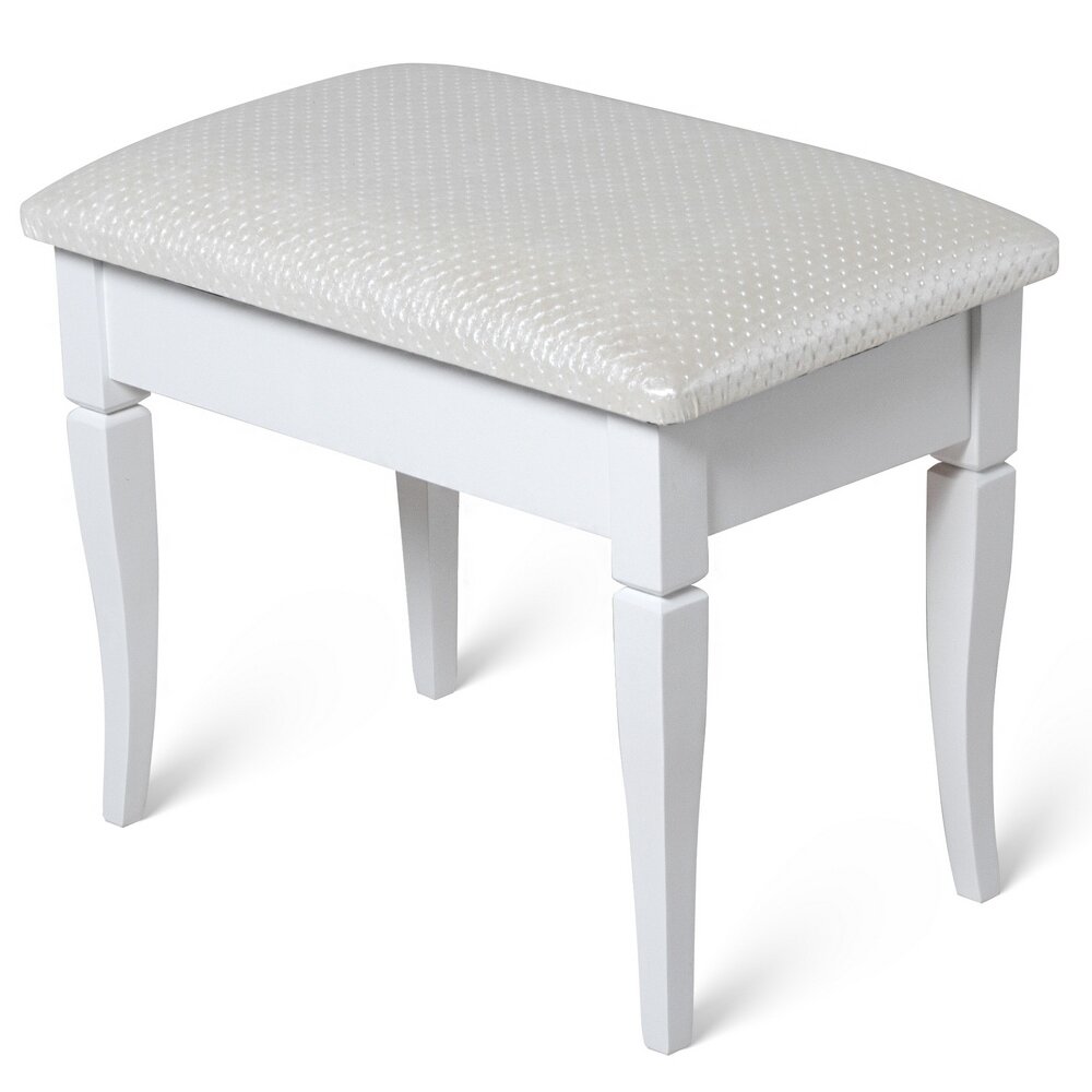 Банкетка Мебелик Ретро М с ящиком белый, экокожа белый Размеры: Высота 440мм Глубина 335мм Ширина 535мм