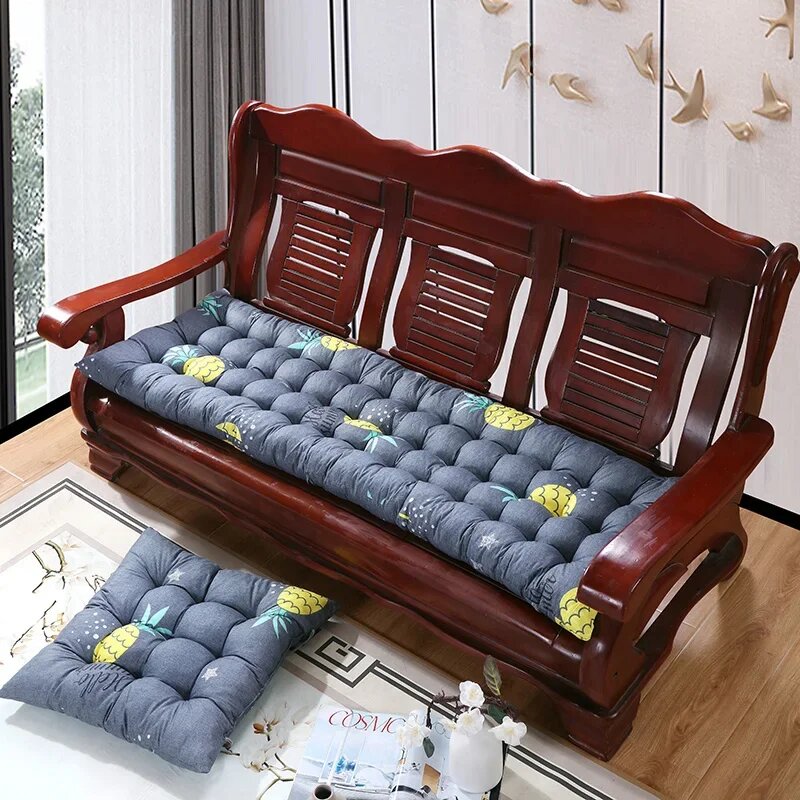 Толстая скамейка, подушка на сиденье для внутренней спинки, подушка на сиденье стула, длинные подушки, подушки для дивана, татами, скамейка, декоративная подушка для животных Диванные подушки подушка на стул, Pineapple, 48x150cm