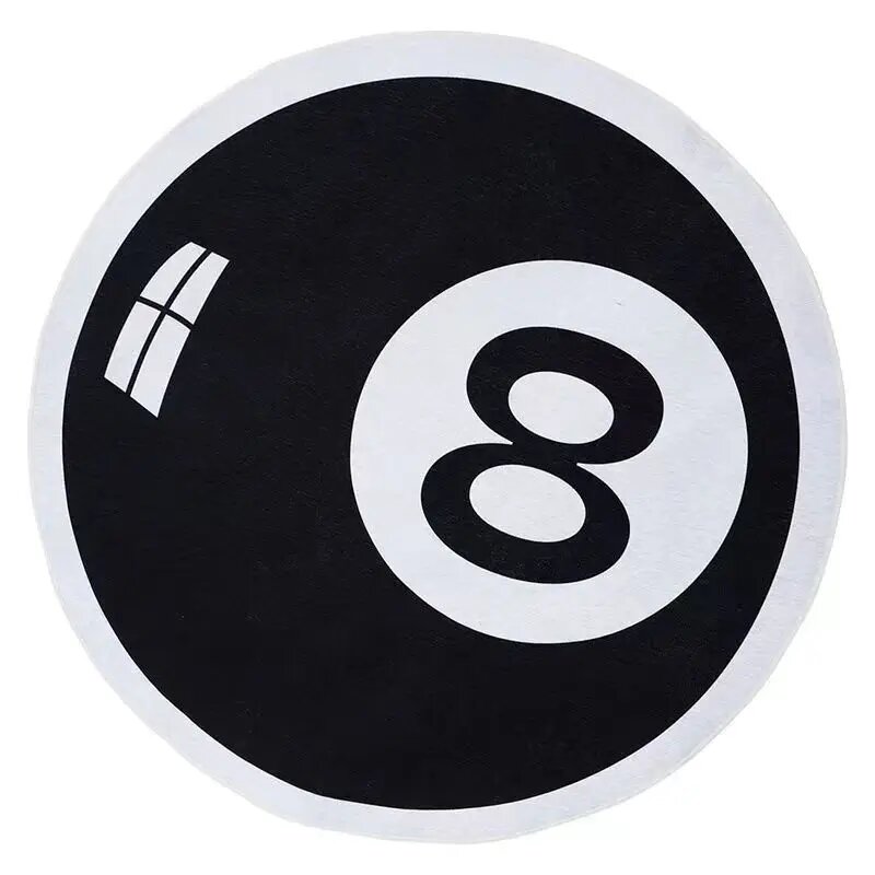 Круглый ковёр CODROK чёрный, 80x80cm, Черный