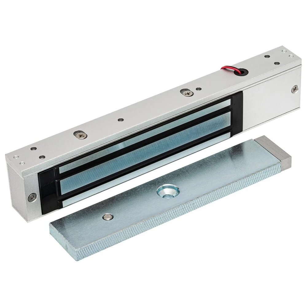Электромагнитный замок AccordTec ML-295AL с герконом 12V/24V DC, не более 0,48 A, усилие 300 кг AT-13830, накладной