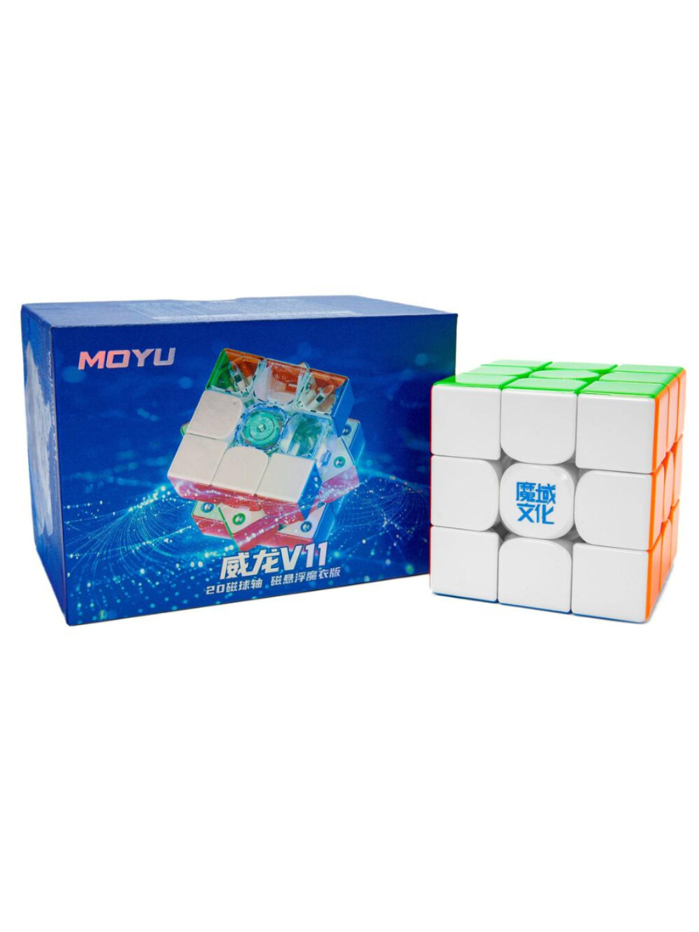 Кубик Рубика магнитный MoYu WeiLong 3x3 V11 20-Magnet Ball-Core MagLev UV