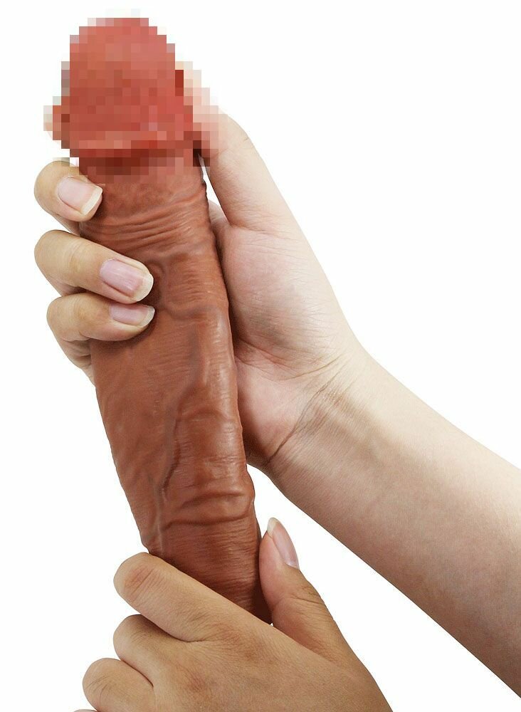 Удлиняющая насадка на пенис Chelsea - 22,5 см, Baile, коричневый