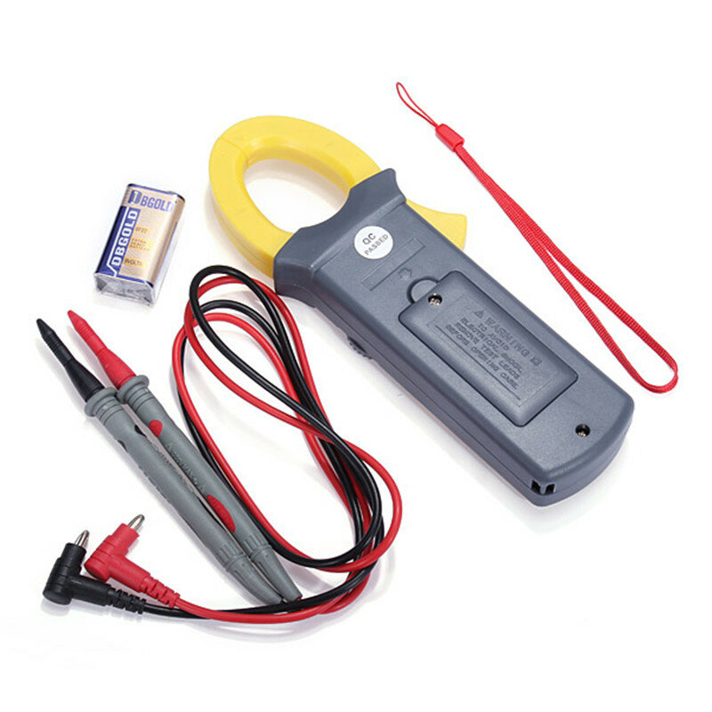 Новый инструмент BOSI AC DC Volt Current AMP OHM Цифровые клещи Цифровой электрический мультиметр BS471103 Желтый