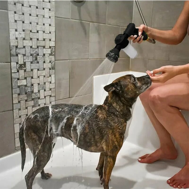 Распылитель воды высокого давления, пистолет для душа для собак, 3-скоростной режим, регулируемый инструмент для чистки домашних животных