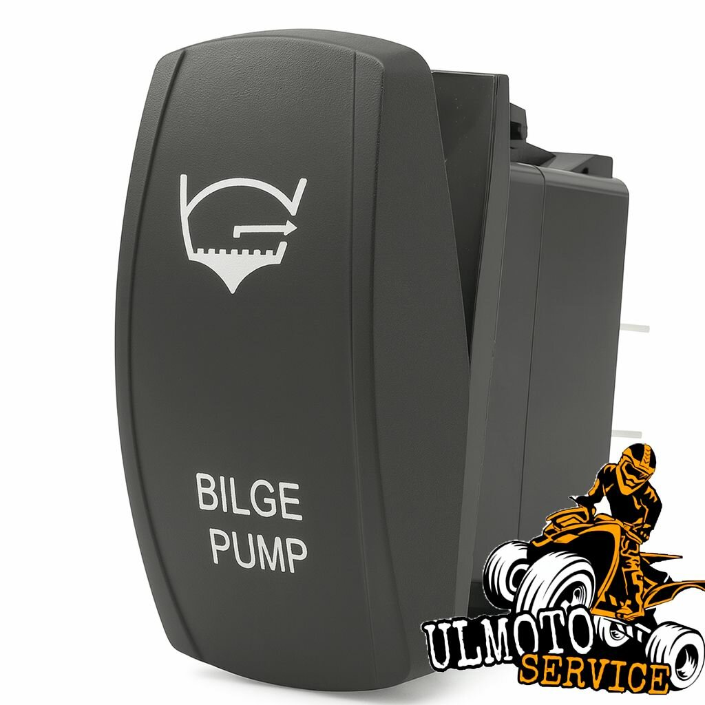 Кнопка переключатель 2 положения с фиксацией, 5 контактов