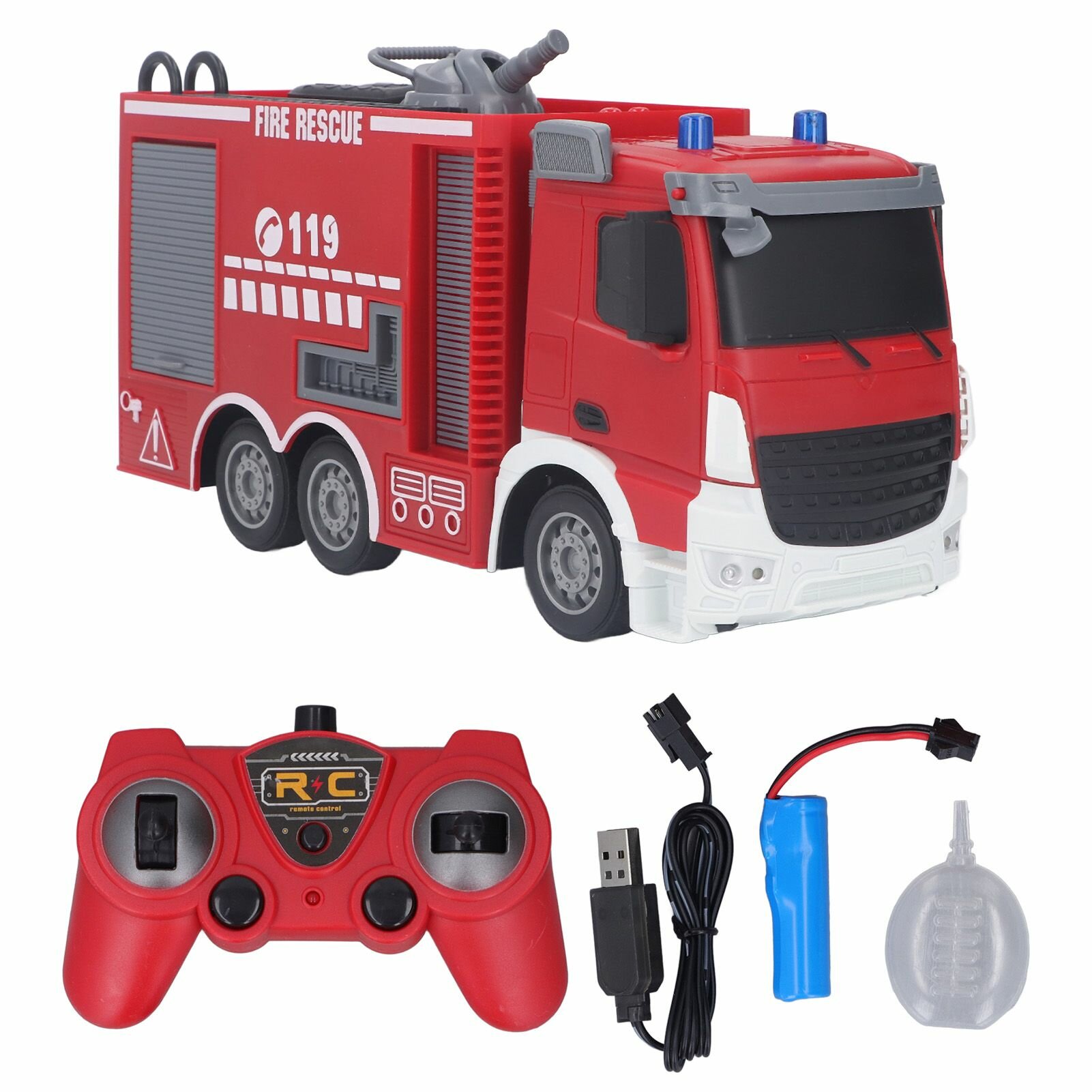 RC пожарная машина игрушка интерактивная игра надежная реалистичная игрушка с дистанционным управлением для детей для дома