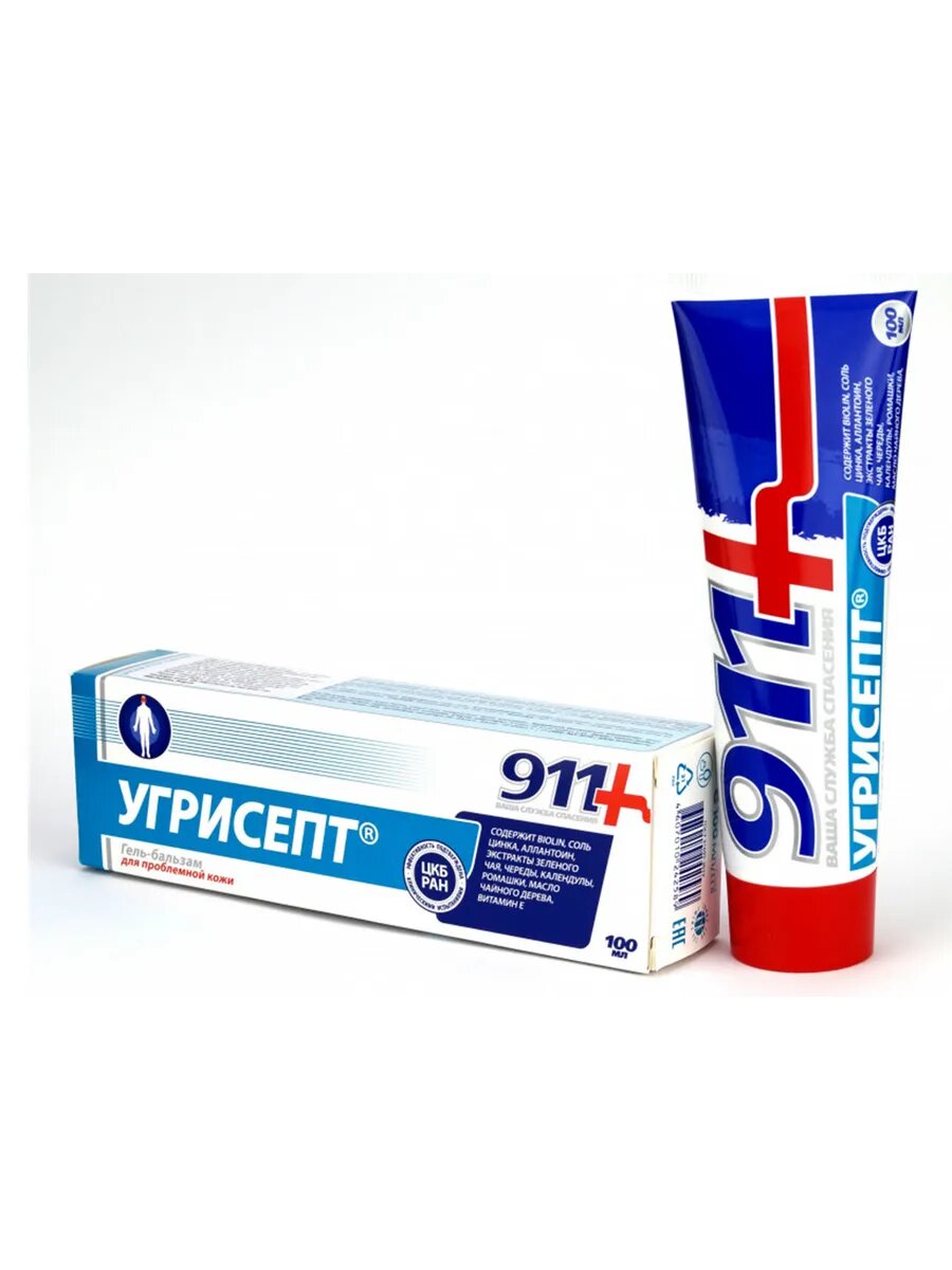 Гель для лица "911", для проблемной кожи, питание, увлажнение, очищение, 100мл