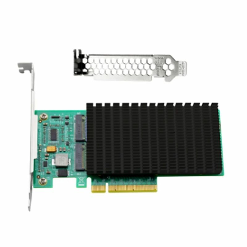 Контроллер NVMe PCIe-M.2 MyPads с двумя портами и радиатором