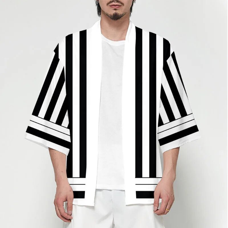 Розовое аниме кимоно Камадо Танджиро Белый, XL, 8