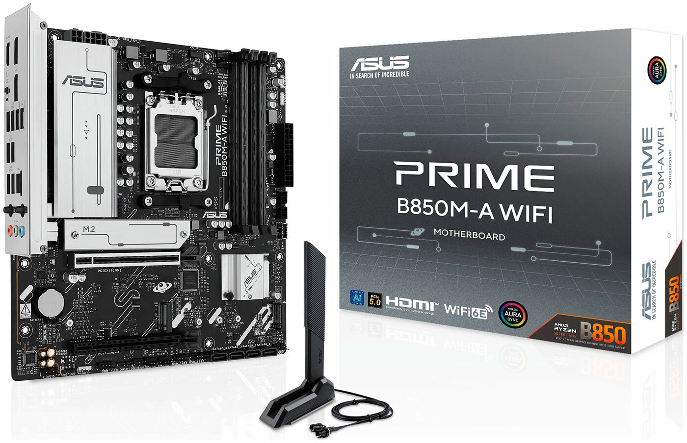 Материнская плата Asus PRIME B850M-A WIFI (AM5, mATX)