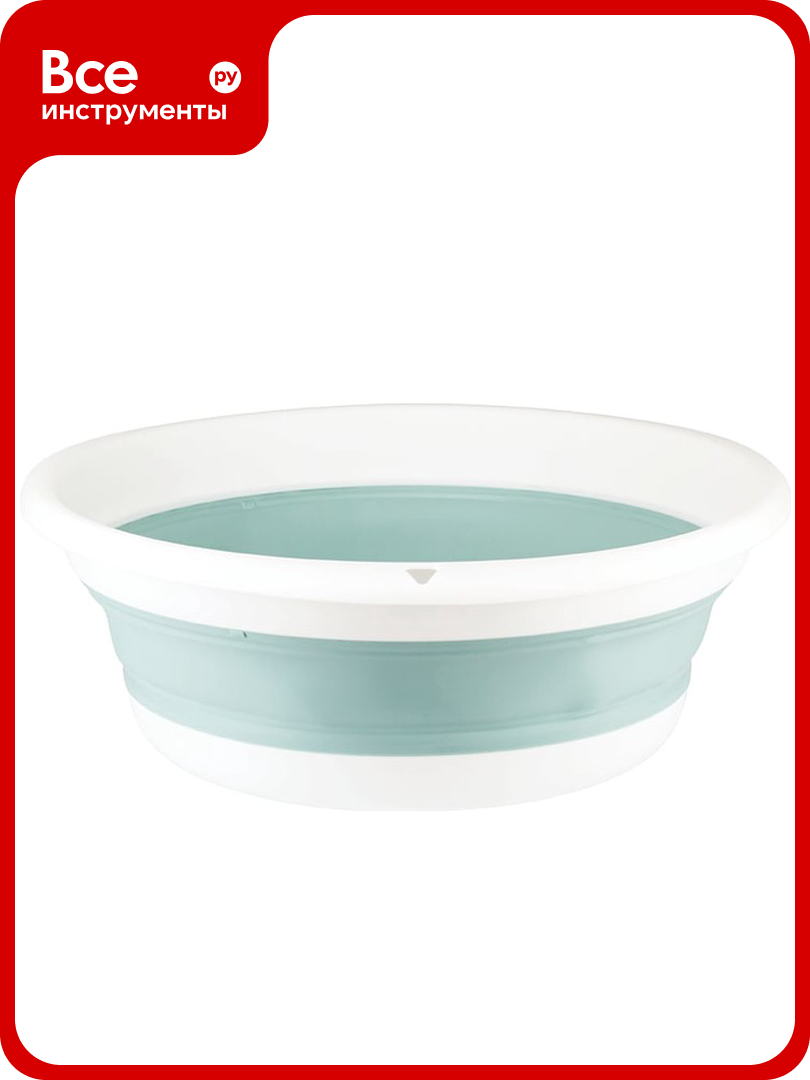 Таз IDEA флекс 10 л, складной, морская волна М 2502 2502 Морская волна