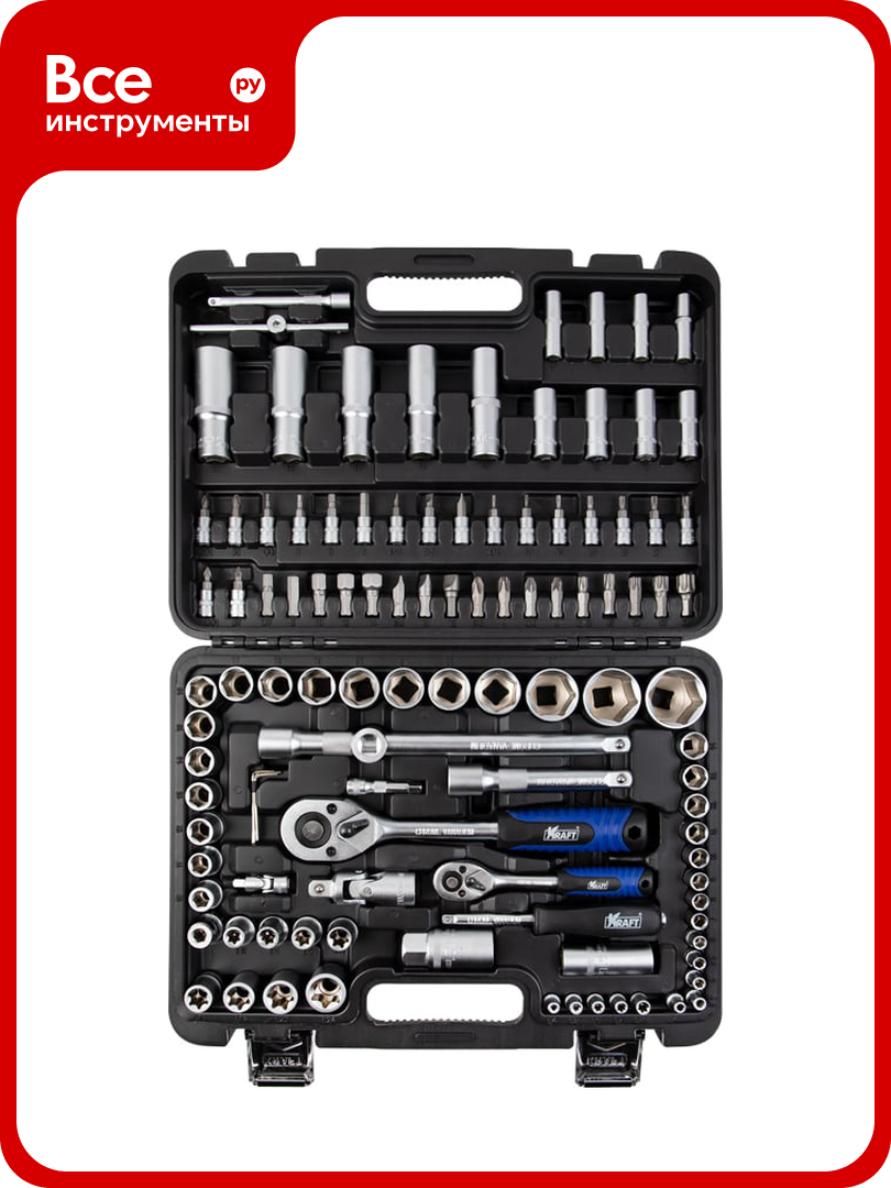 Набор инструмента KRAFTDR иDR 108 предметов, Master KT, для любого мастера