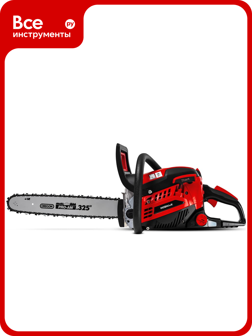 Бензопила Мобил К ХС455 премиум MBK0027199, с материалом большого диаметра