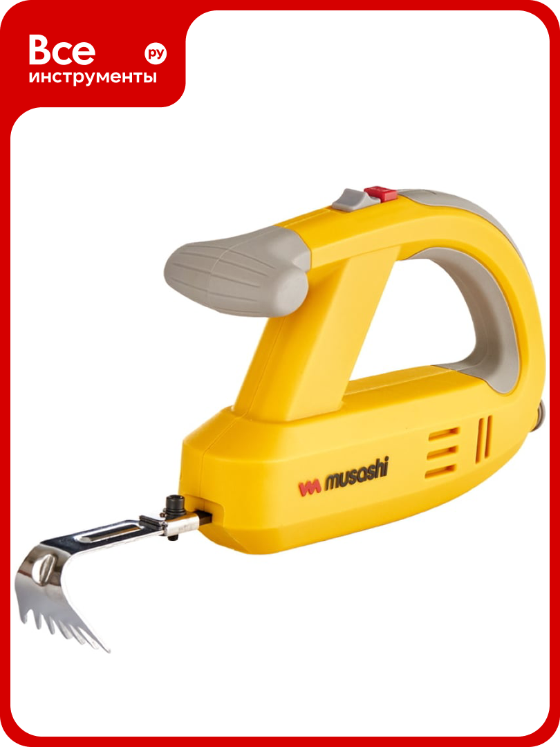 Ручная, Musashi, аккумуляторная прополочная машинка Musashi Легкая прополка WE-750, 960 г, земли благодаря работе