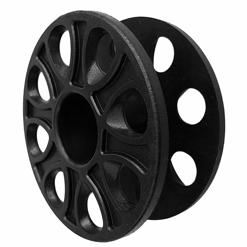 Пластиковая катушка, похожая на съемник, пустое колесо-черное