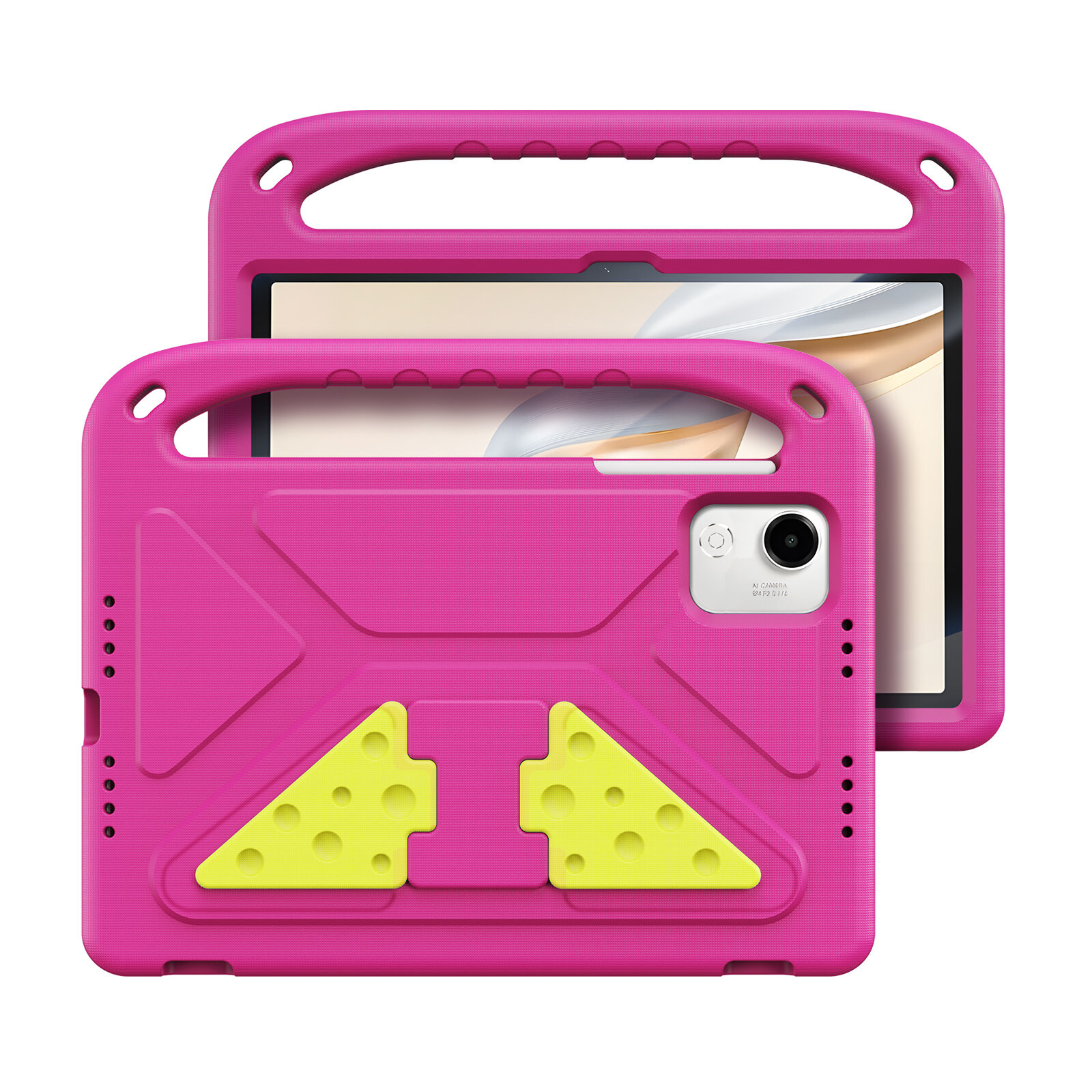 Детский чехол розового цвета на планшет Honor Pad X9a и X9 от от Dux Ducis, серия Puff Series Case