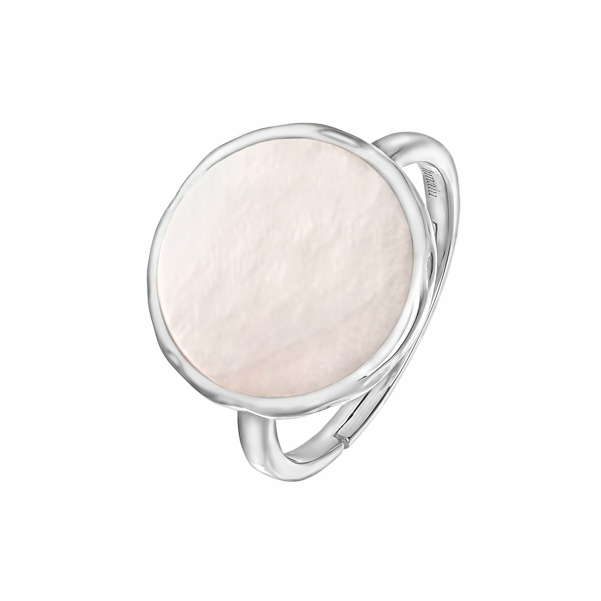 Кольцо, серебро, 925 проба, перламутр