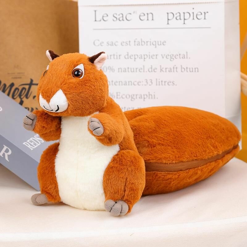 Мягкая игрушка Белка в орешке 2в1 25 см / Белка игрушка подарки девочкам, подарки мальчикам