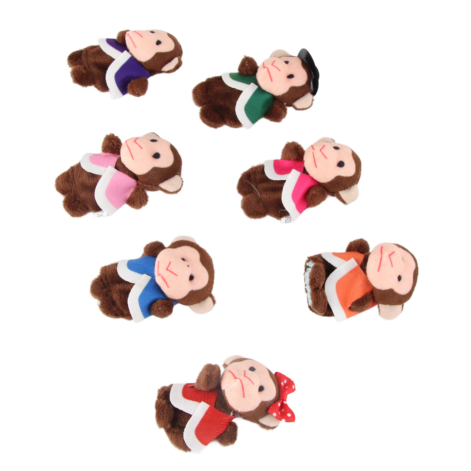 7 шт./компл, обезьянка, детские пальчики, кукольные игрушки, интерактивные игры для родителей и детей, милые животные, обучающие сюжетные игрушки, подарок