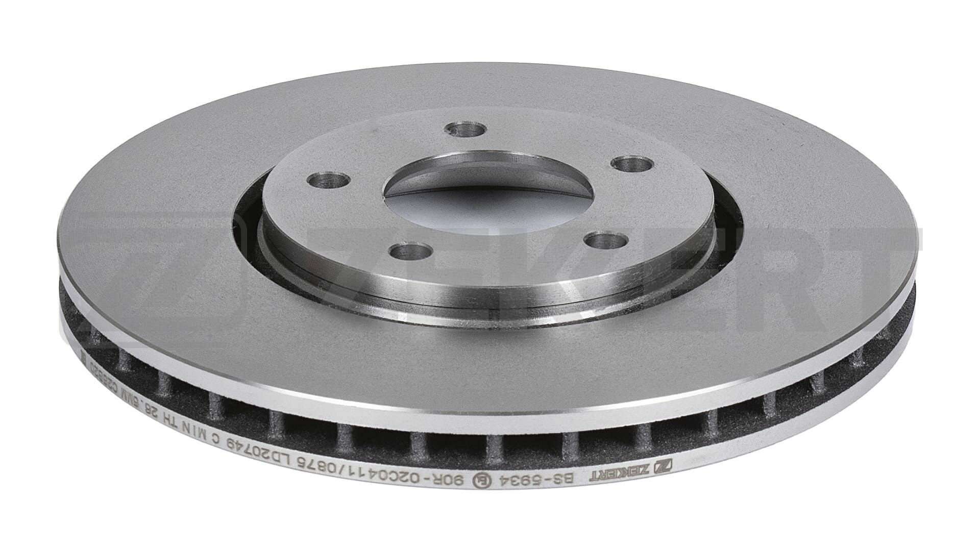 Диск торм. перед. Chrysler Voyager IV 00-, Dodge Caravan IV 00-, Fiat Freemont (345) 12-