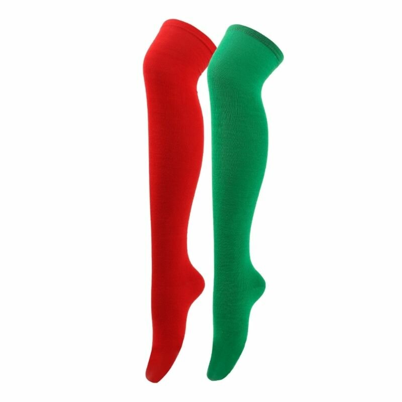 Рождественские чулки-красные с зеленым