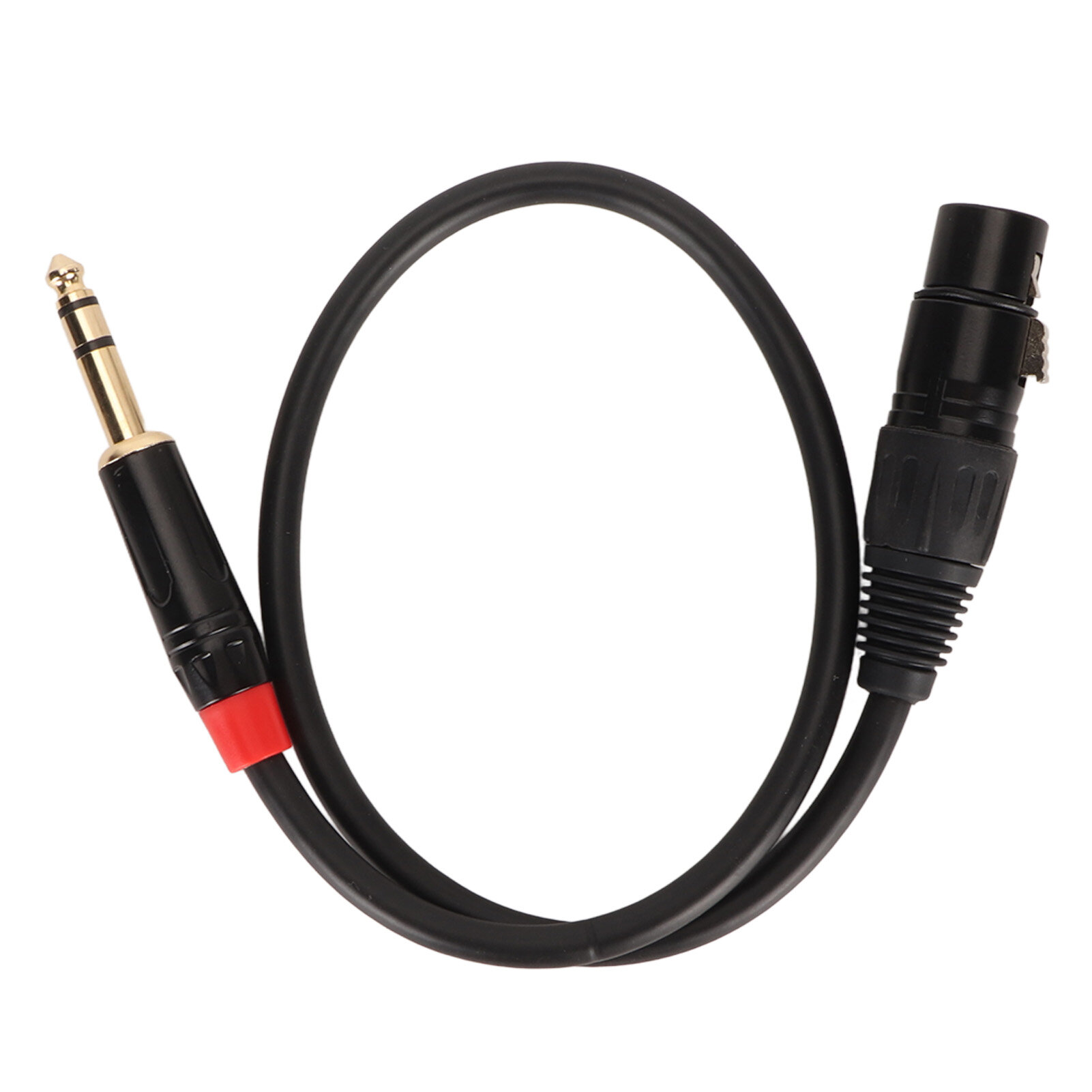 Кабель XLR-мама - TRS, 3-контактный XLR - 1/4-дюймовый стереоразъем TRS, сбалансированный межблочный кабель 0,5 м