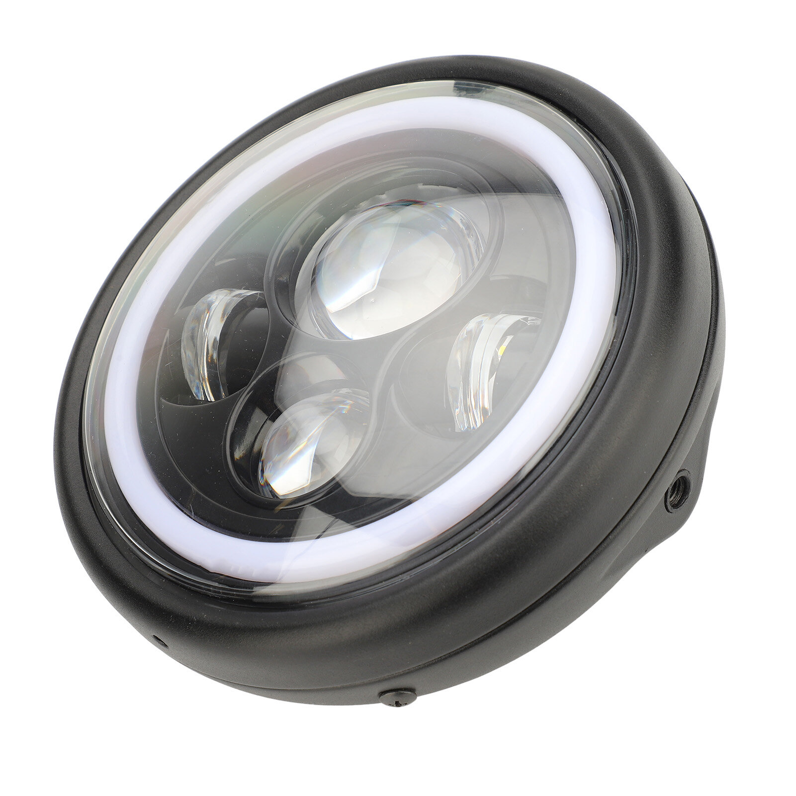 7-дюймовая светодиодная фара для мотоцикла, рассеивающая тепло, водонепроницаемая, 7-дюймовая круглая фара с креплением для внедорожника, DC9‑30 В