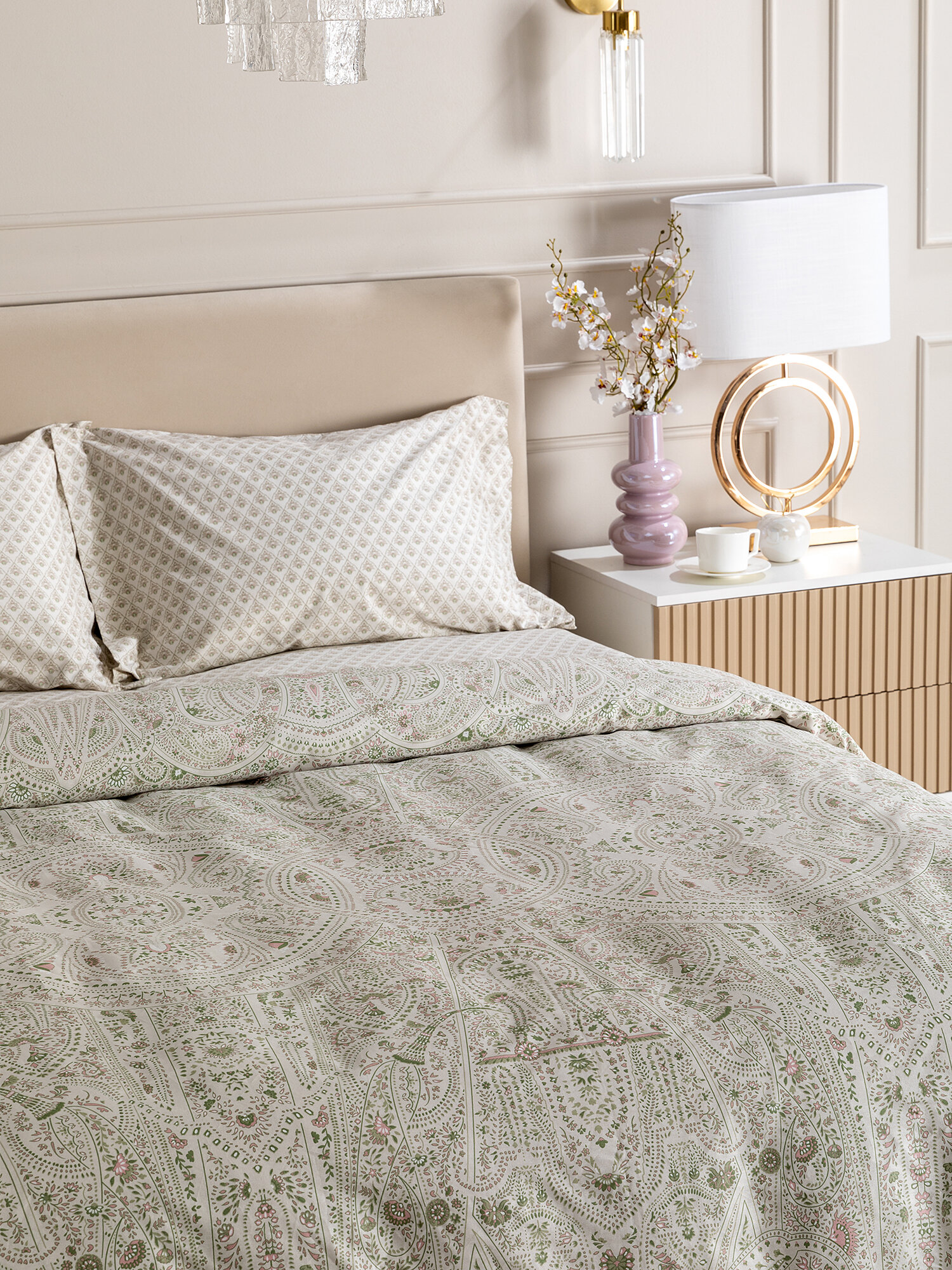 КПБ евро перкаль "Cozy Home" Тадж Махал/Taj Mahal (50х70) рис. 43230-2/43231-1 агора/Agora