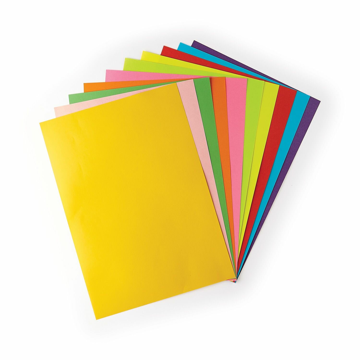 Цветная бумага двухсторонняя А4 Hobby Time, набор 50 листов, 10 цв, 150 г/м2, цветная бумага для школы и творчества арт.11-750-211