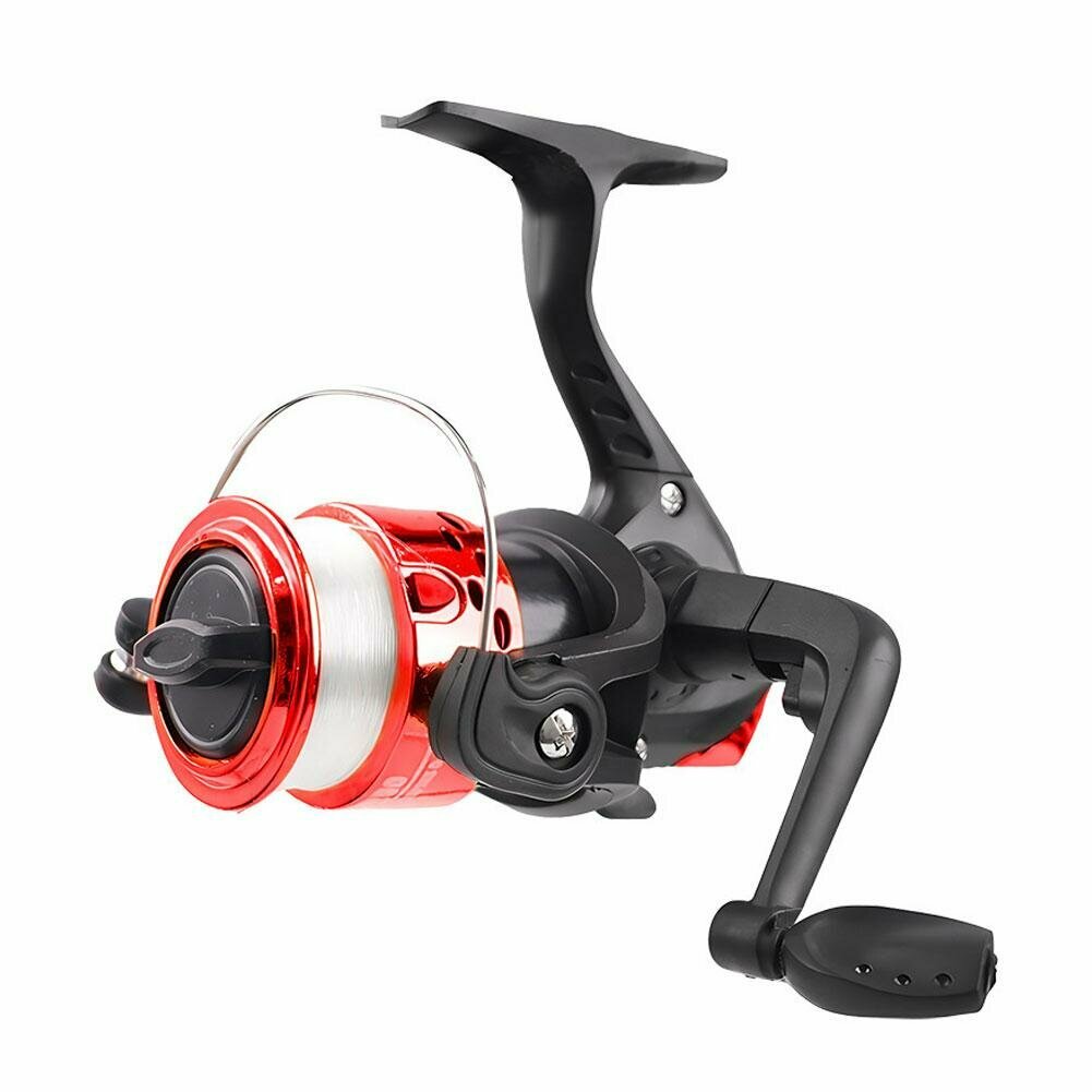 Спиннинговая катушка 200 с леской, металлический механизм, для морской рыбалки, серфкастинга