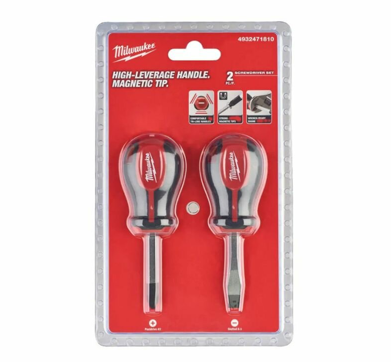 Набор отверток Milwaukee магнитных 2шт 4932471810