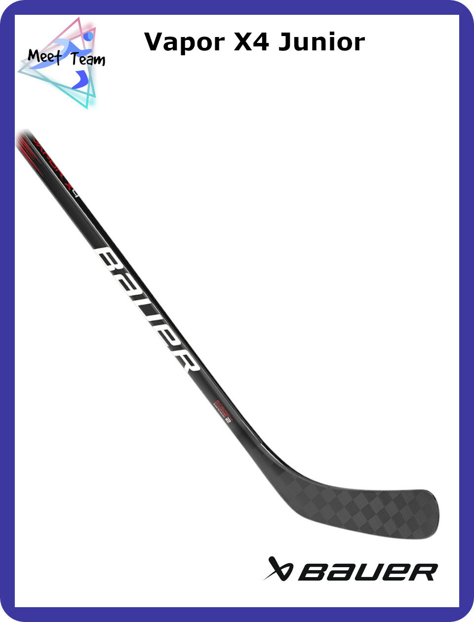 Клюшка хоккейная BAUER Vapor X4 STK S23 JR Grip 50 P92 L 1061710