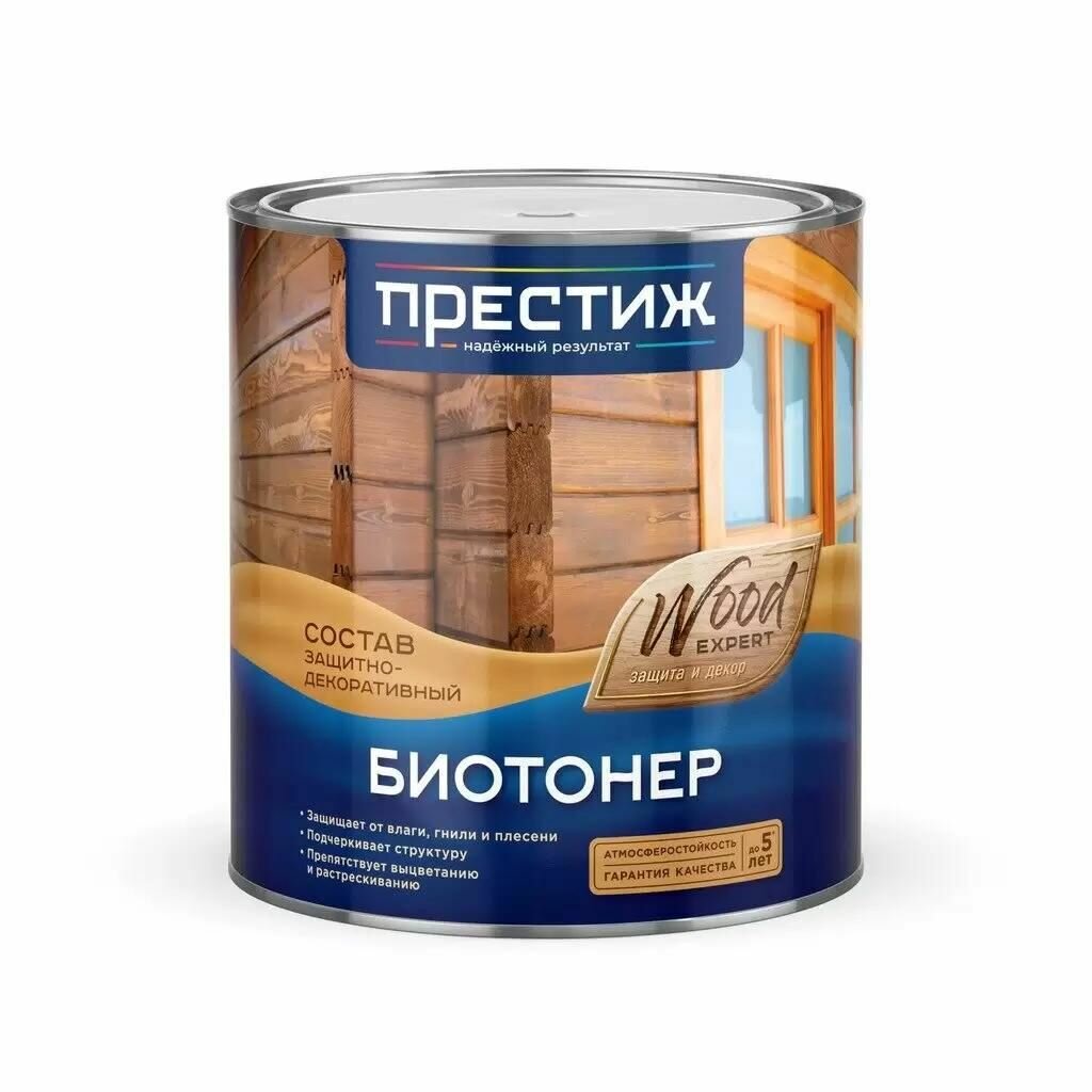 Пропитка Престиж "Биотонер", цвет Орех банка, 2,5 л