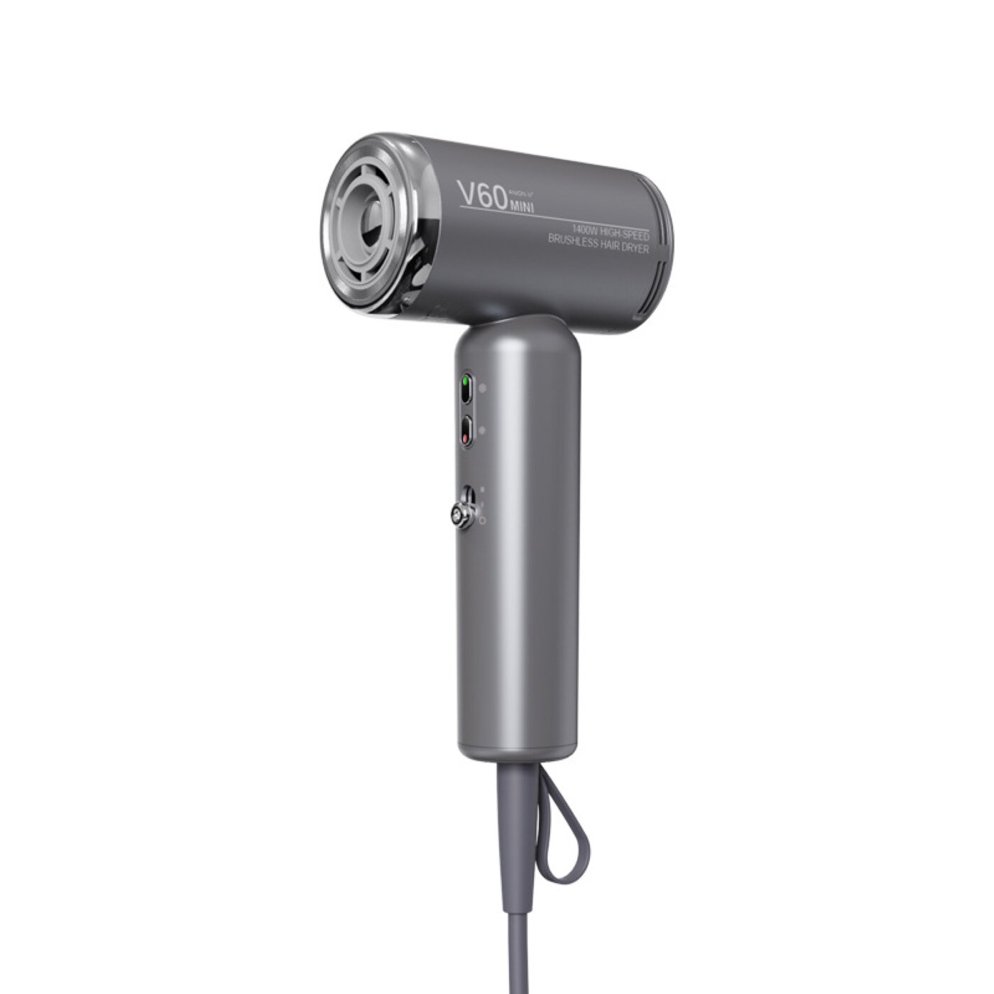 AORISSE Мини-высокоскоростной фен для волос, сильный ветер, отрицательные ионы, не повреждает волосы, портативный1400 Вт