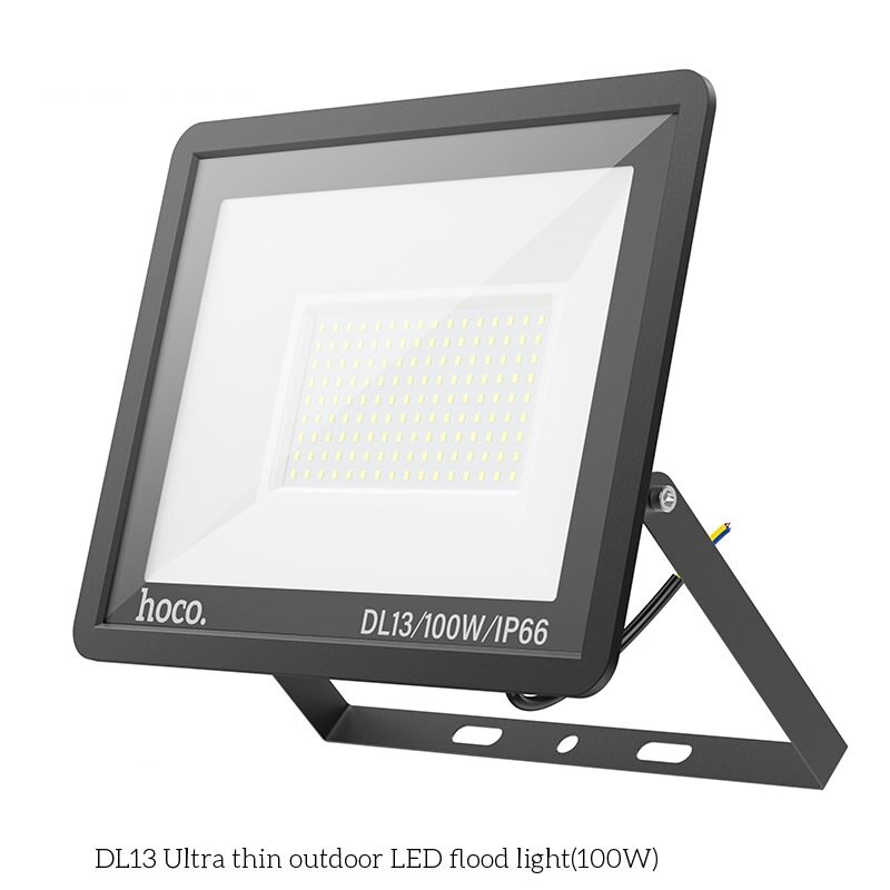 Уличный светильник прожектор Hoco DL13 Ultra thin Outdoor LED Flood Light 100W, IP66, Черный