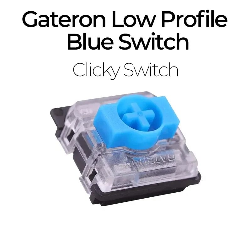 Gateron Low Profile Blue переключатели (5 шт)