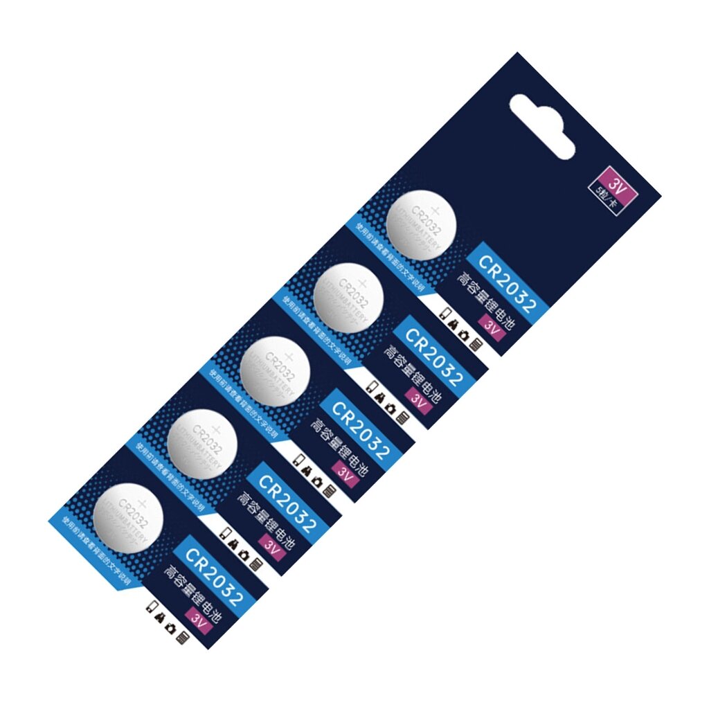 Многоцелевые батарейки CR2032 для монет напряжением 3 В, Надежные источники питания для небольших устройств, Безопасная упаковка для детей (5/10 штук)