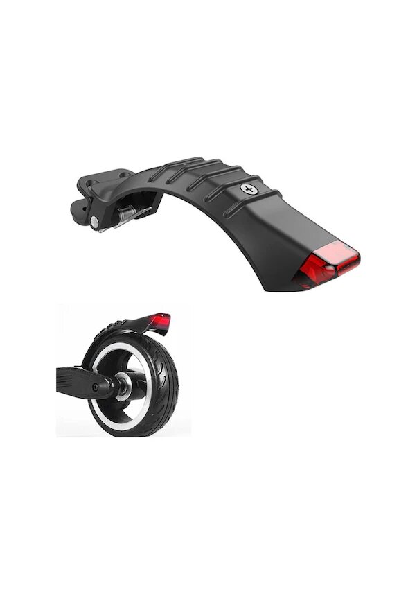 5,5-дюймовое заднее крыло, тормозной щиток заднего колеса с безопасным светом для скутера из углеродного волокна