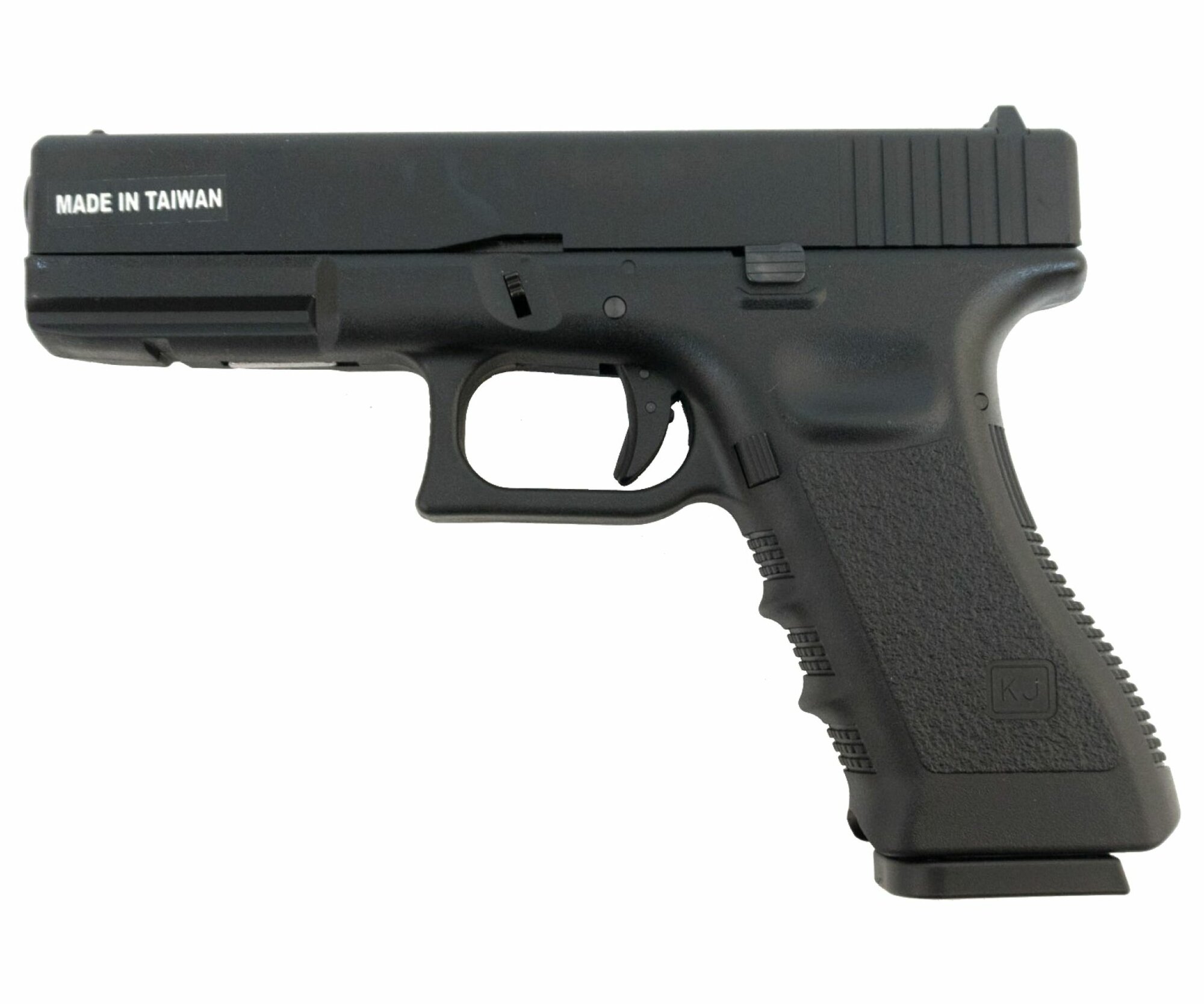 Страйкбольный пистолет KJW KP-17 Glock G17 Gas Black, металл. затвор