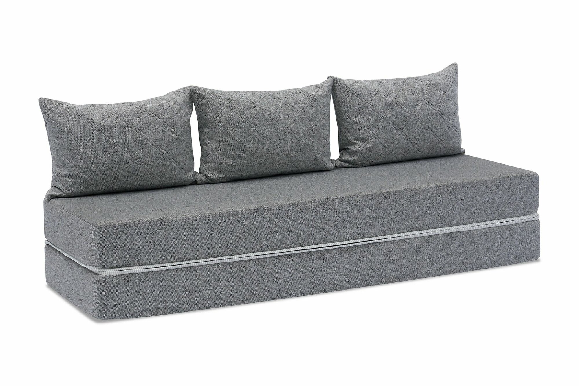 Диван откидной Лира Софт светло-серый