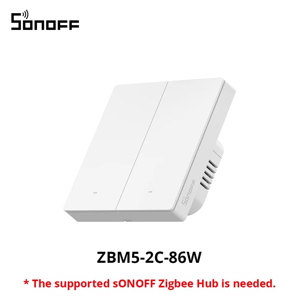 SONOFF ZBM5 80/86 Умный выключатель Zigbee ZBM5-2C-86W