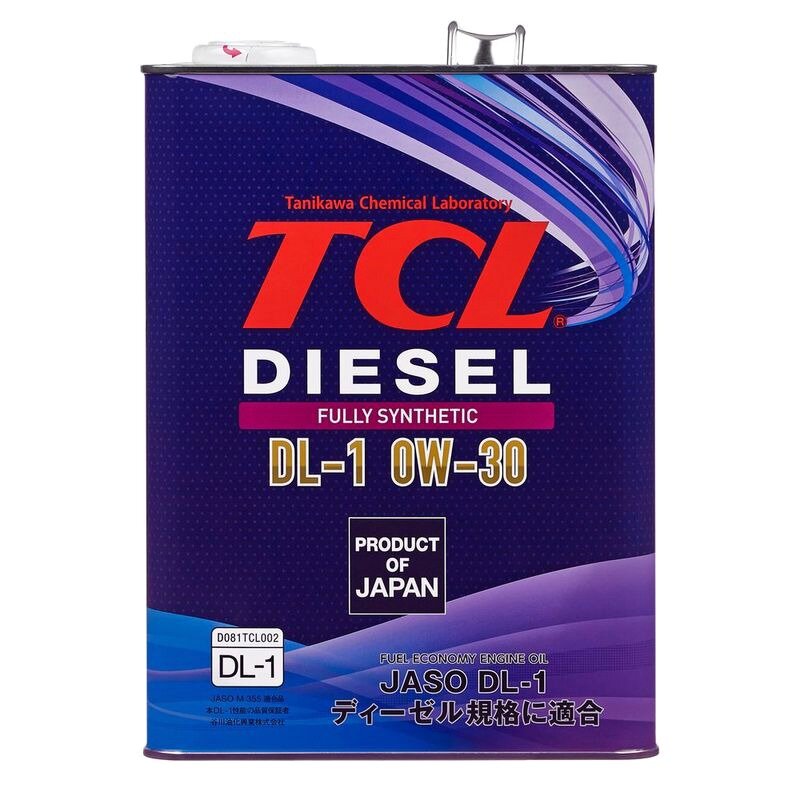 TCL Масло Моторное Tcl Diesel Dl-1, 0W-30, 4Л