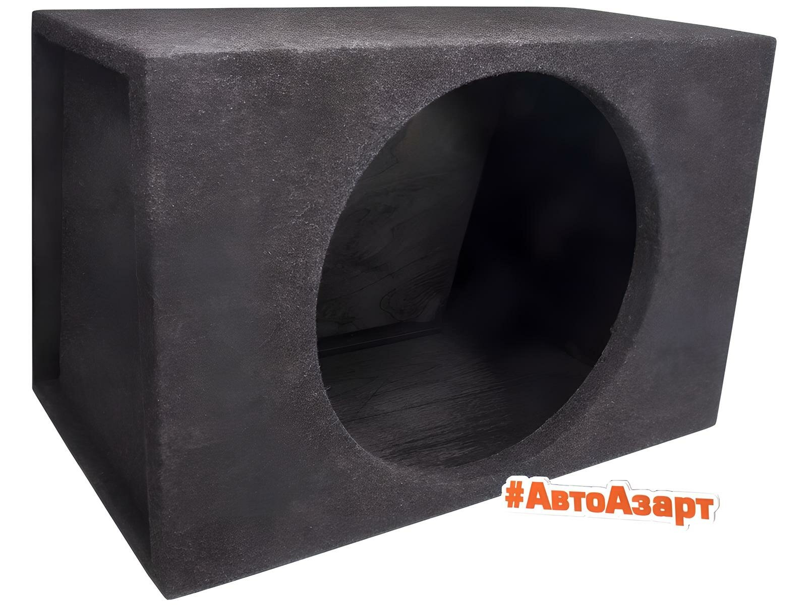 Корпус для сабвуфера 15" | Ф/И щелевой | С боку | 65л. | Фанера | 34-36Гц. | Графит | (люкс К.196)