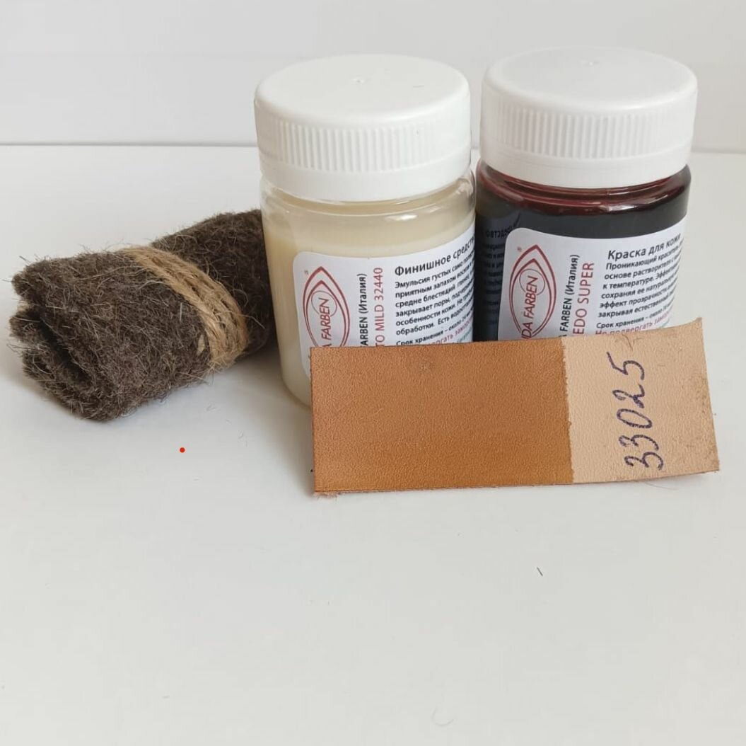 Проникающая краска для кожи TOLEDO SUPER 33025 плюс фишиш APPRETTO MILD 50мл.