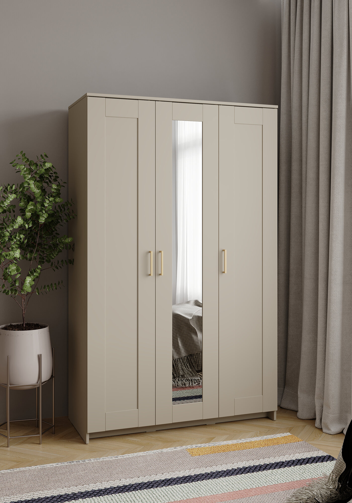 Шкаф для одежды 117 x 50 x 190 см