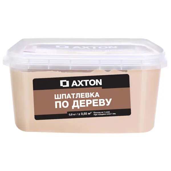 Шпатлёвка Axton для дерева 0.9 кг цвет белое масло