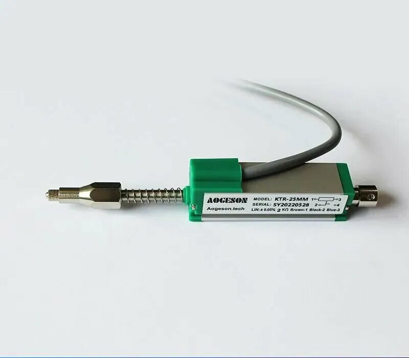 Автоматический сброс KTR типа 25 мм мини линейная электронная линейка миниатюрный датчик перемещения пружины