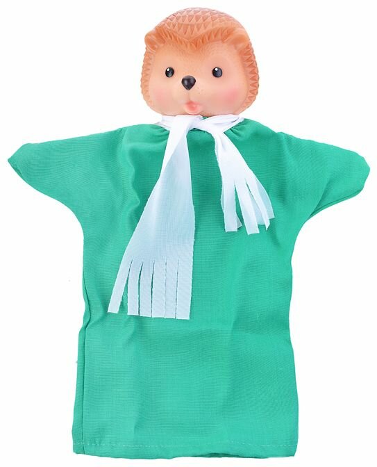 Кукла-рукавичка на руку "Ежик" для кукольного театра, мягкая игрушка-перчатка, перчаточная кукла бибабо, 26 см